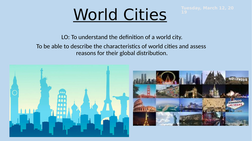 A Level Geography- World Cities- AQA- Contemporary Urban Environments ...