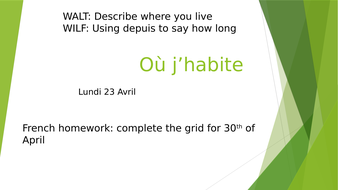 ou j'habite | Teaching Resources
