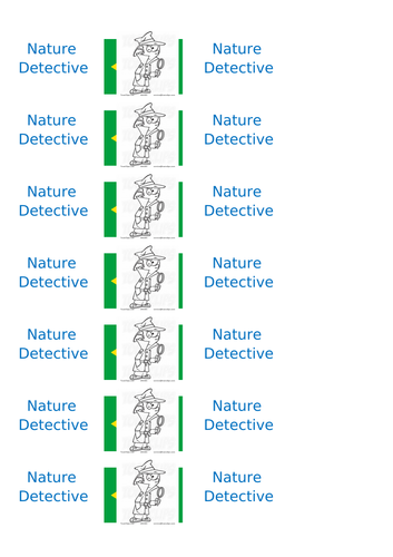 Nature Detective Passport Activity | Teaching Resources