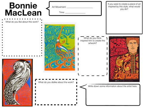 Artist & Designer Influences and Contexts Worksheets | Teaching Resources