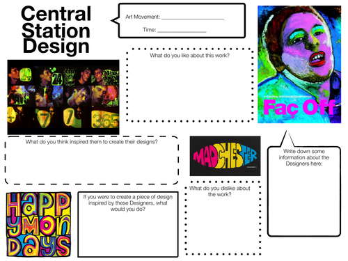 Artist & Designer Influences and Contexts Worksheets | Teaching Resources