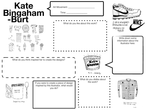 Artist & Designer Influences and Contexts Worksheets | Teaching Resources