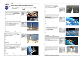 Newtons second law F=MA worksheet | Teaching Resources