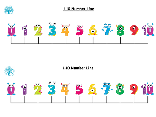 1-10 Number Lines | Teaching Resources
