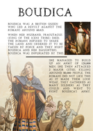 Boudica and Roman Britain Primary Source Analysis | Teaching Resources