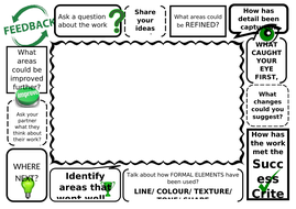 Peer assessment feedback frame | Teaching Resources