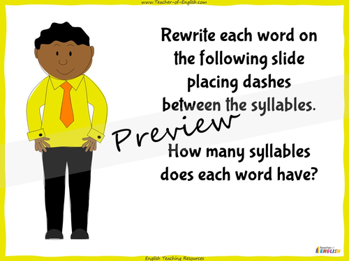 Syllables | Teaching Resources