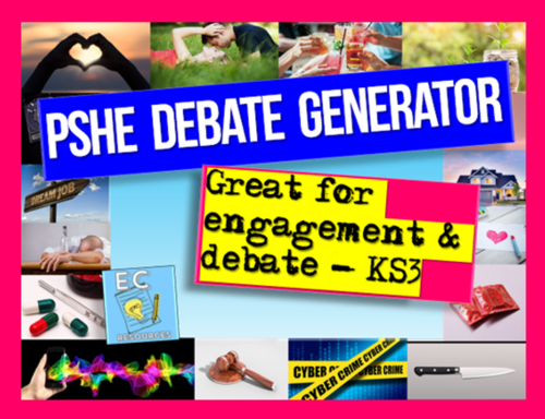 PSHE Debate Generator | Teaching Resources