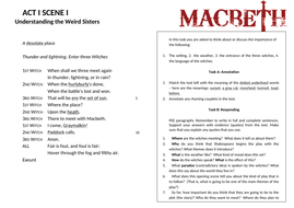 MACBETH - Act 1 Scene 1 - Full Lesson | Teaching Resources