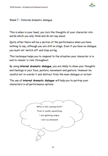Drama GCSE Journal | Teaching Resources