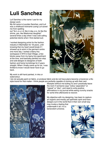 Textiles Artist Factsheets - Art & Design - Research | Teaching Resources