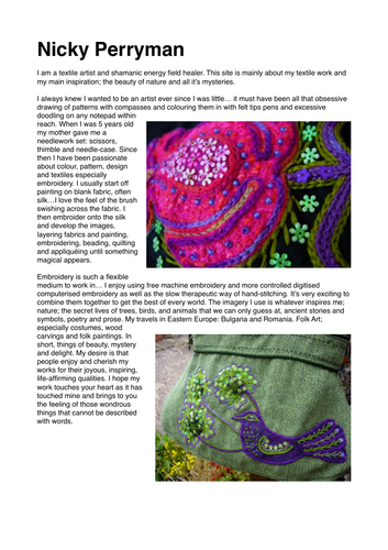 Textiles Artist Factsheets - Art & Design - Research | Teaching Resources