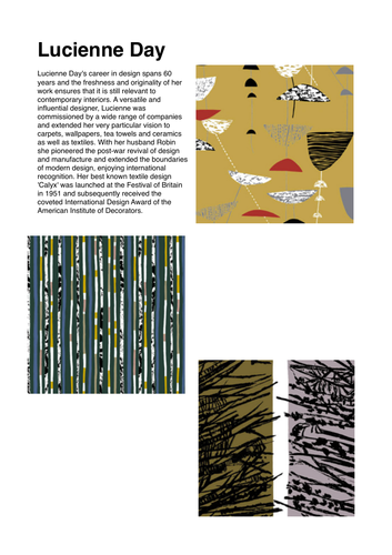 Textiles Artist Factsheets - Art & Design - Research | Teaching Resources