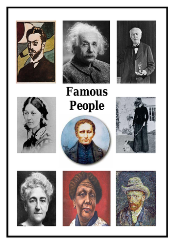Famous People Unit of work + 16-page booklet | Teaching Resources