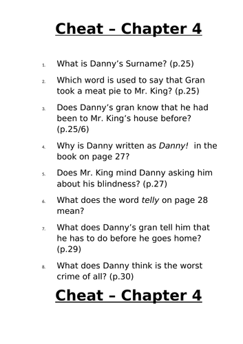 Cheat - Judy Waite class reader questions and activities | Teaching ...