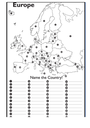 Brexit. Excellent map skills: How well do you know Europe? | Teaching ...