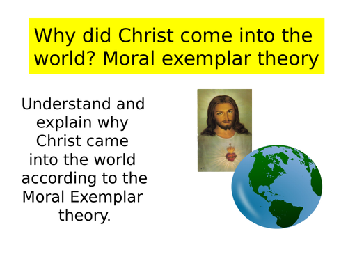 Atonement theories: Christus Victor and Moral Exemplar theories KS3 ...