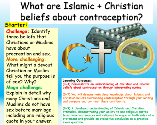 Islam, Christianity + Contraception | Teaching Resources