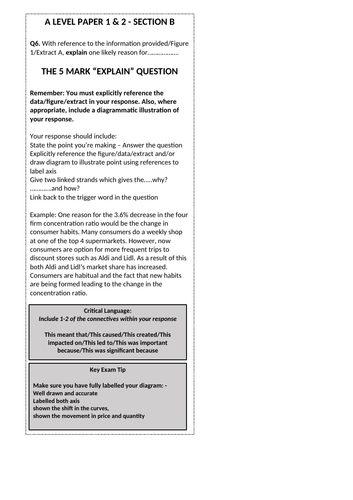 Bundle of Structure Strips for Edexcel Economics | Teaching Resources