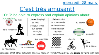 Mes Loisirs - Leisure | Teaching Resources