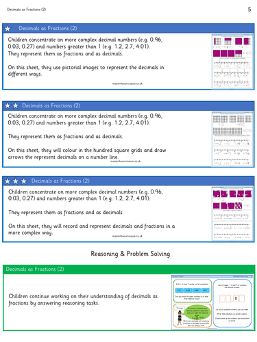 Year 5- Spring - Decimals and Percentages – Week 1- Differentiated ...
