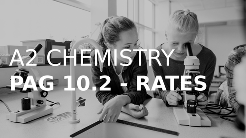 A2 CHEMISTRY - PAG 10.2 + 9.3 RATES | Teaching Resources