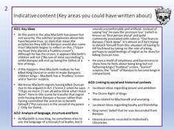 Macbeth Lessons 15 - 21, Revision Guide, Revision Lesson by Lead ...