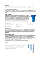 AQA GCSE Physics P1 Energy complete revision notes | Teaching Resources