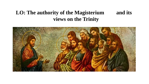 The Authority of the Magisterium and its Views on the Trinity ...