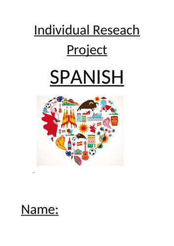 y13 individual research project booklet | Teaching Resources