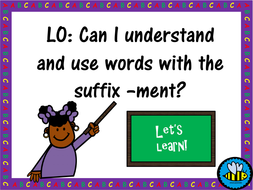 Suffix ment | Teaching Resources