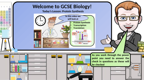 AQA KS4 GCSE Biology (Science) Protein Synthesis Lesson & Activities ...