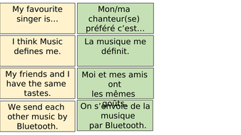 A set of cards about music- keywords to go with studio 2 module 3 ...
