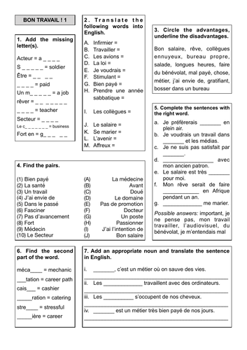 GCSE French - Revision Sheets 8 topics Studio AQA or EdExcel | Teaching ...