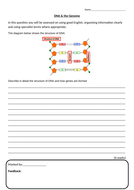 AQA KS4 GCSE Biology (Science) DNA & the Genome Lesson & Activities ...