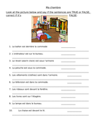 Ma chambre - Exercise - KS2 - KS3 | Teaching Resources