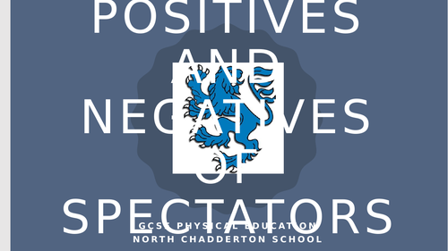 GCSE PE Spectator Behaviour and Hooliganism | Teaching Resources