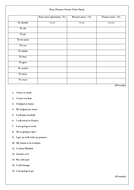 Spanish GCSE Verb Assessment: present, past & future tenses | Teaching ...