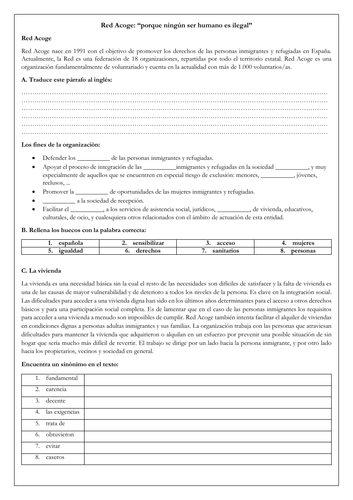 A Level Spanish Immigration / la inmigración: 20 Resources on ...