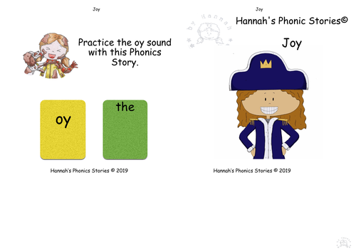 Joy, Hannah's Phonics Story, oy sound | Teaching Resources