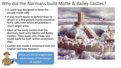 Why did the Normans build Motte & Bailey Castles? | Teaching Resources