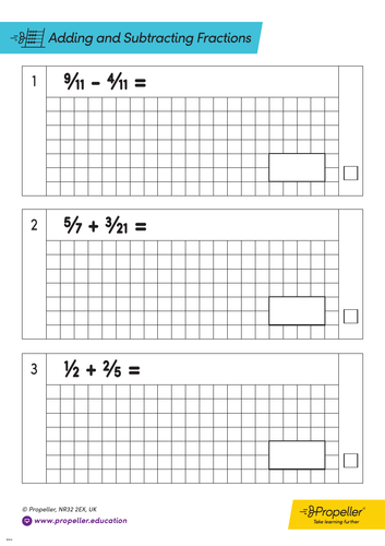 Ks2 Sats Practice For Adding Subtracting Fractions Teaching Resources