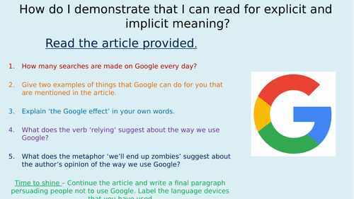 English Language Non-Fiction Language Analysis - Key Extracts ...