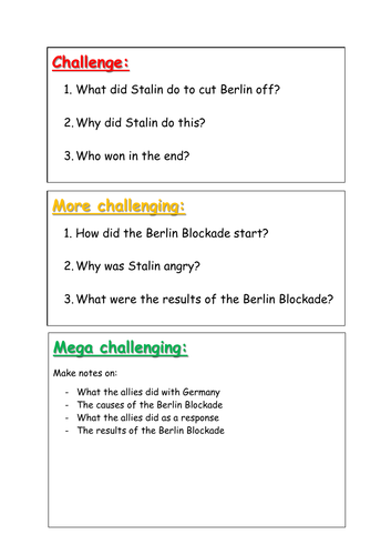 Berlin Blockade | Teaching Resources