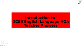 English Language GCSE | Teaching Resources