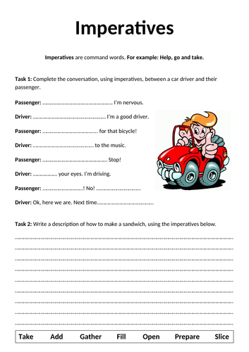 Imperatives Teaching Resources