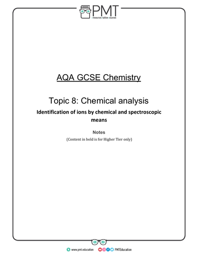 AQA GCSE Chemistry Detailed Notes (new 9-1 spec) | Teaching Resources