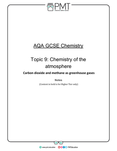 AQA GCSE Chemistry Detailed Notes (new 9-1 spec) | Teaching Resources