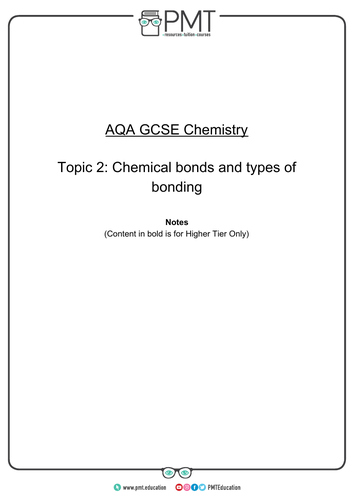 AQA GCSE Chemistry Detailed Notes (new 9-1 spec) | Teaching Resources