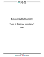 Edexcel GCSE Chemistry Notes | Teaching Resources